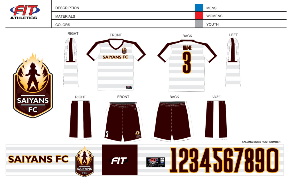 Saiyans FC Home Jersey - Fit Athletics